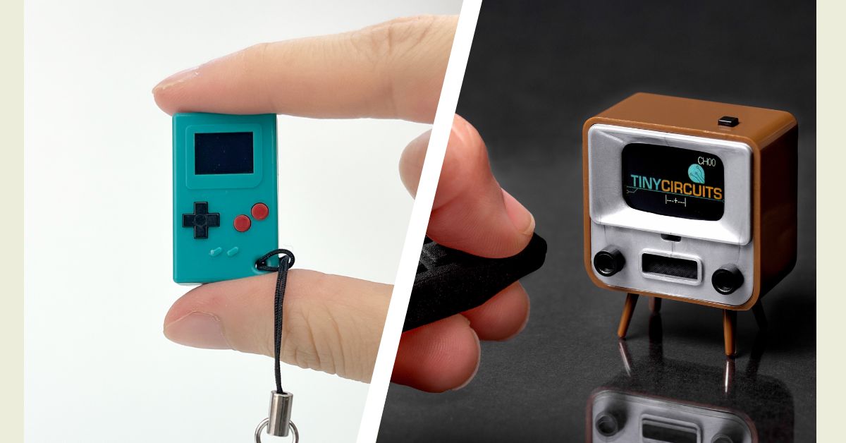 Tiny Circuits 掌上遊戲機 X 全掌上電視套裝｜香港首發集購